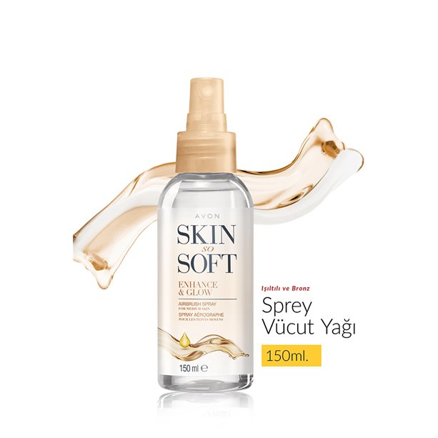 Skin So Soft Işıltılı ve Bronz Sprey Vücut Yağı 150ml