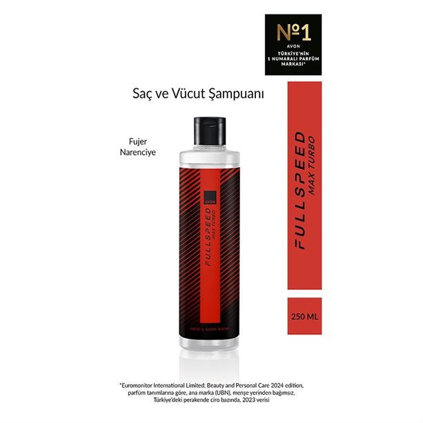 Full Speed Max Turbo Saç ve Vücut Şampuanı 250ml